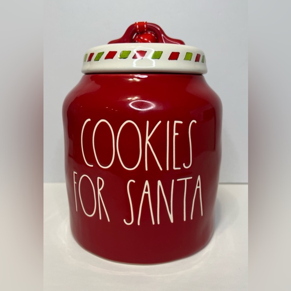 Rae Dunn | Kitchen | Rae Dunn Cookies For Santa Large Christmas Ceramic ...